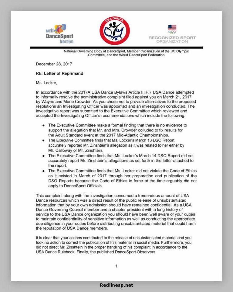 41 Best Letter of Reprimand Template & Example - RedlineSP