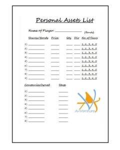 40 Best Asset List Template - RedlineSP