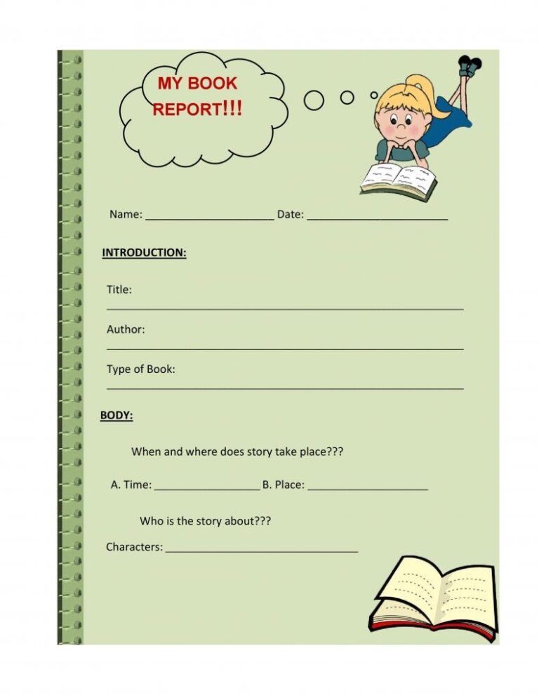 28 Free Book Report Example - RedlineSP