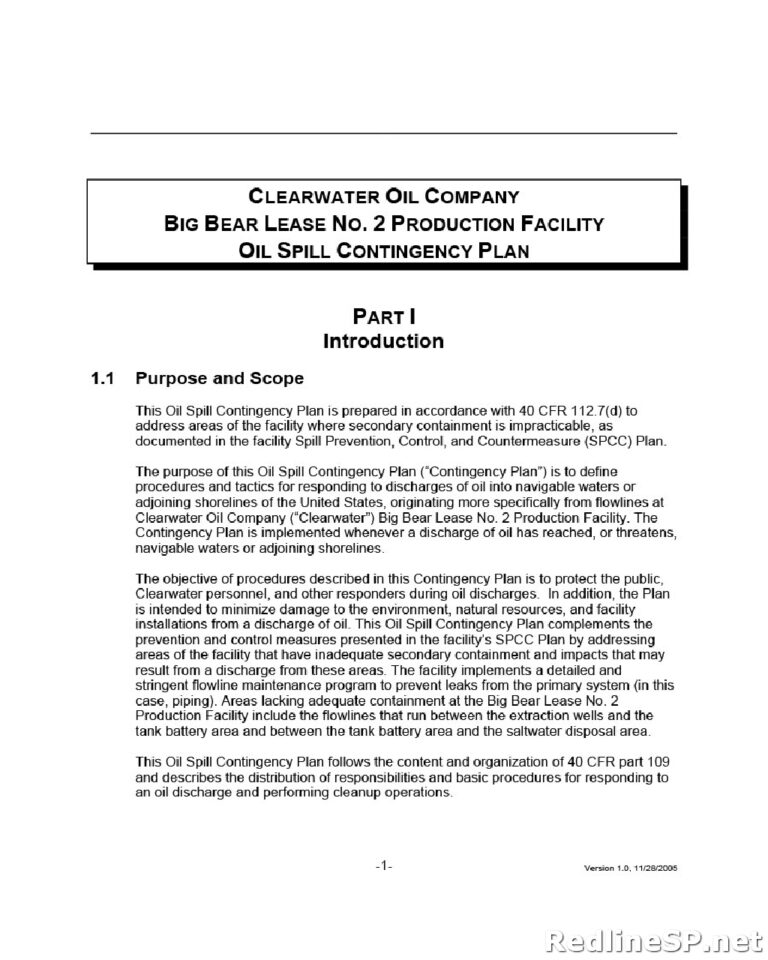 50 Amazing Contingency Plan Example Template