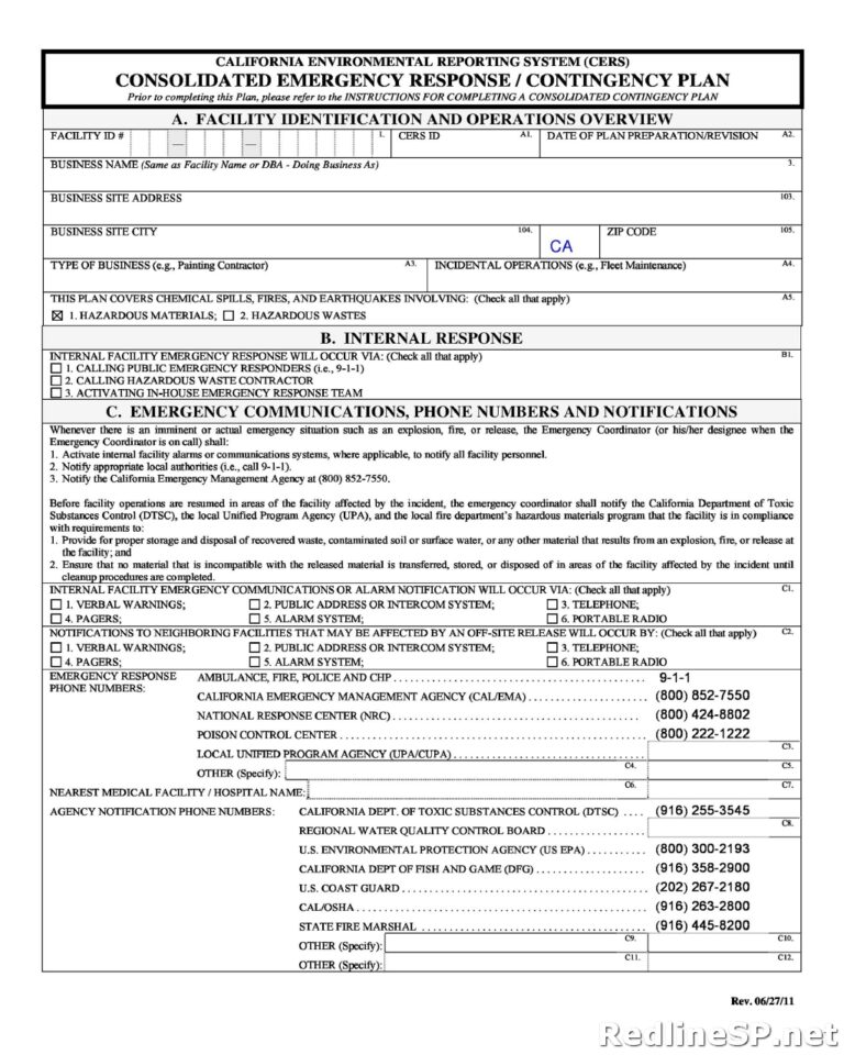 50 Amazing Contingency Plan Example Template