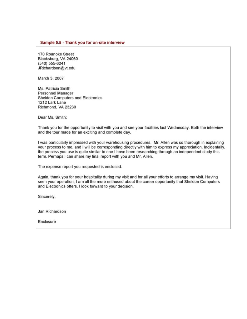 Thank You Letter Template 50+ Free Example - RedlineSP