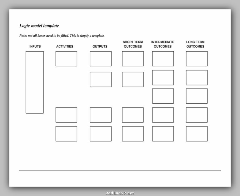 45+ Cool Logic Model Template - RedlineSP