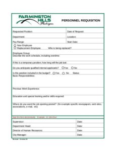 55 Powerful Requisition Form Template - RedlineSP