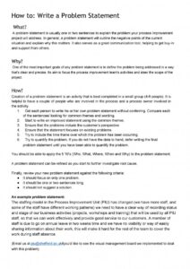 40 Powerful Problem Statement Template - RedlineSP