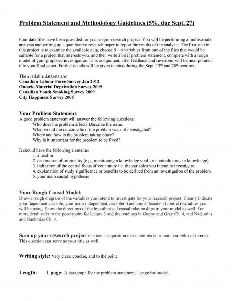 40 Powerful Problem Statement Template - RedlineSP