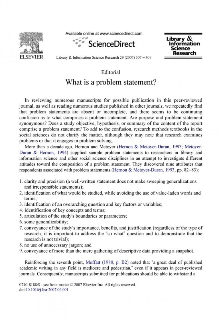 40 Powerful Problem Statement Template - RedlineSP