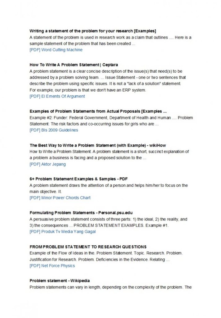 40 Powerful Problem Statement Template - RedlineSP
