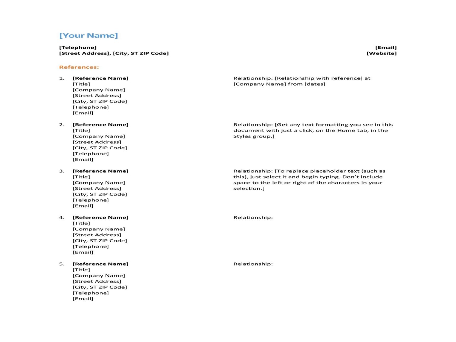 30 Free Reference Page (APA & MLA Format) - RedlineSP