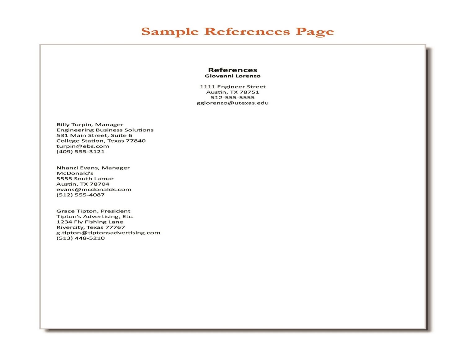 30 Free Reference Page (APA & MLA Format) - RedlineSP