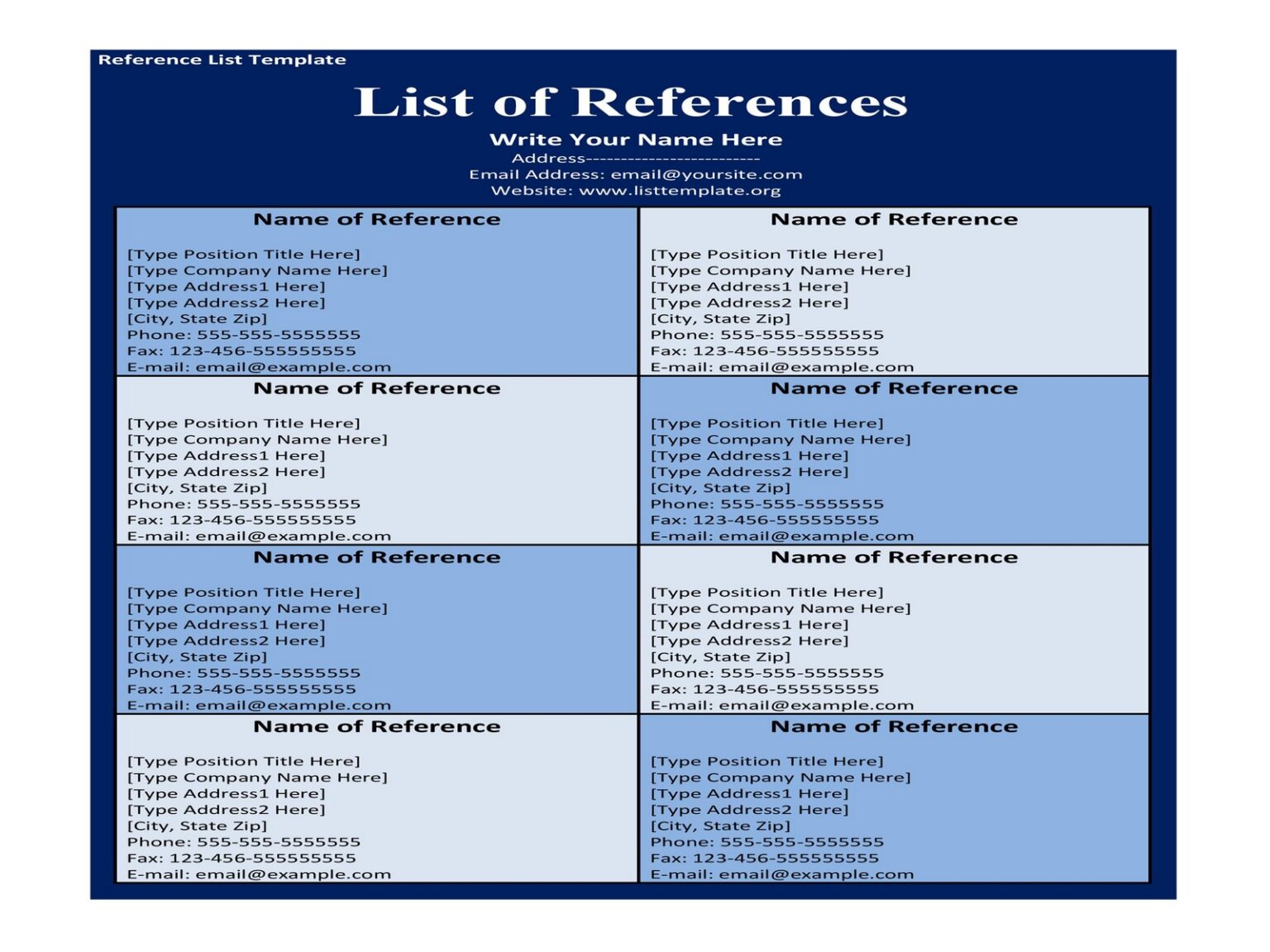 30 Free Reference Page (APA & MLA Format) - RedlineSP