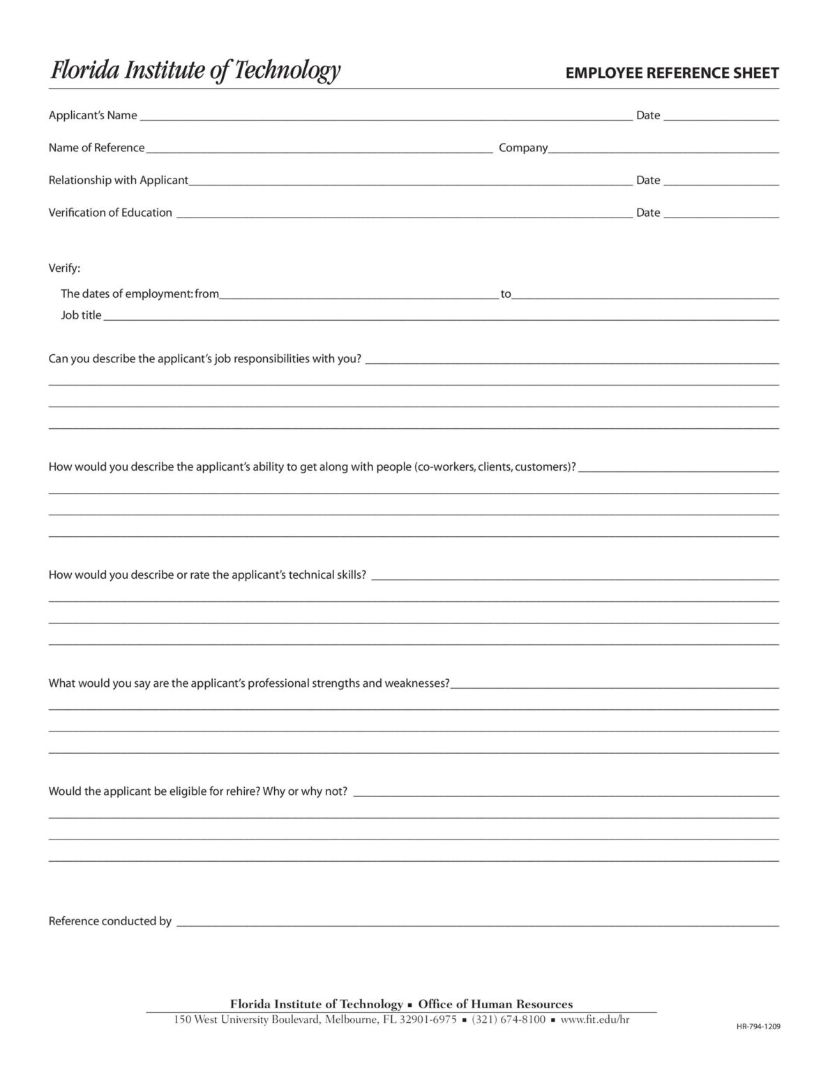 12 Greatest Reference Sheet Template - RedlineSP