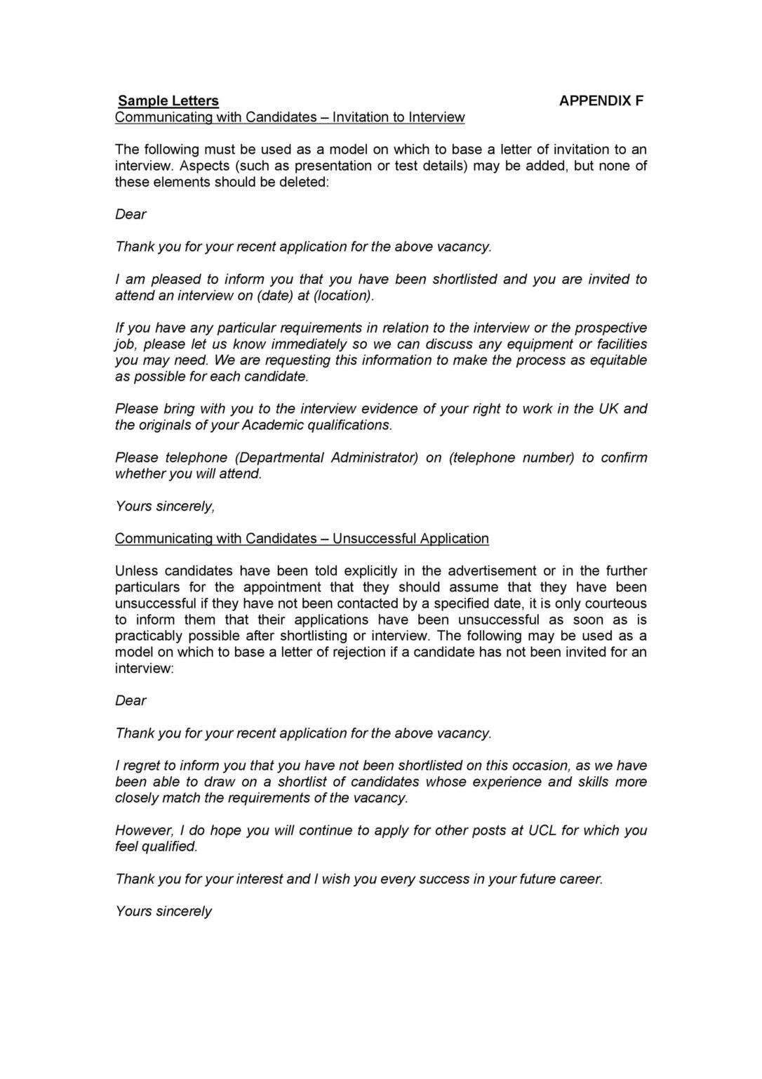 24 Amazing Rejection Letter Template - RedlineSP