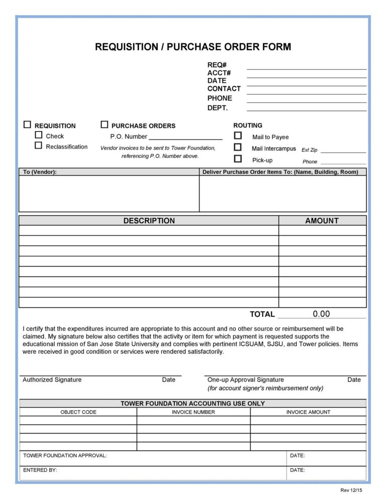 55 Powerful Requisition Form Template - RedlineSP