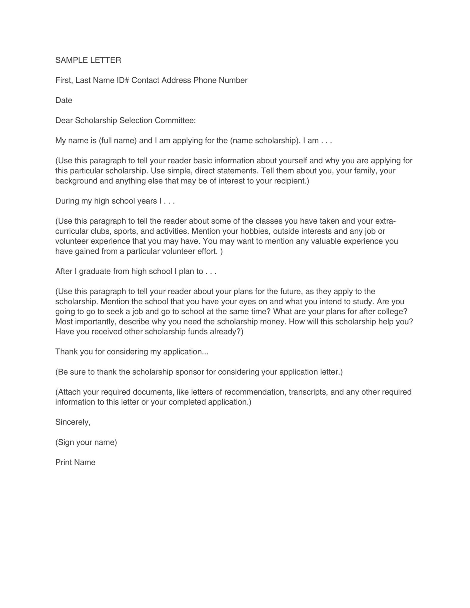 53 Best Scholarship Application Template - RedlineSP