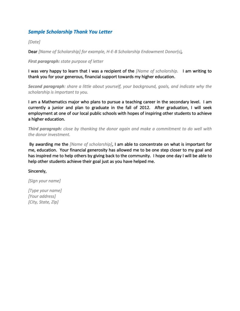 50 Thank You Letter Template | RedlineSP