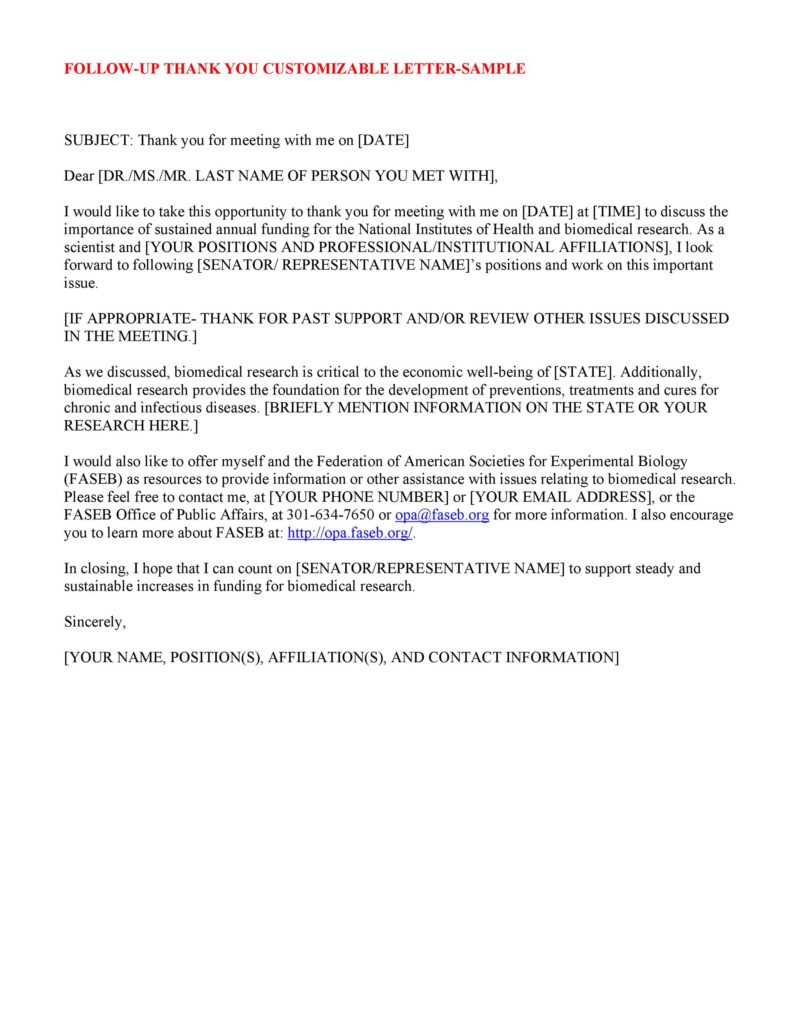 Thank You Letter Template 50+ Free Example - RedlineSP