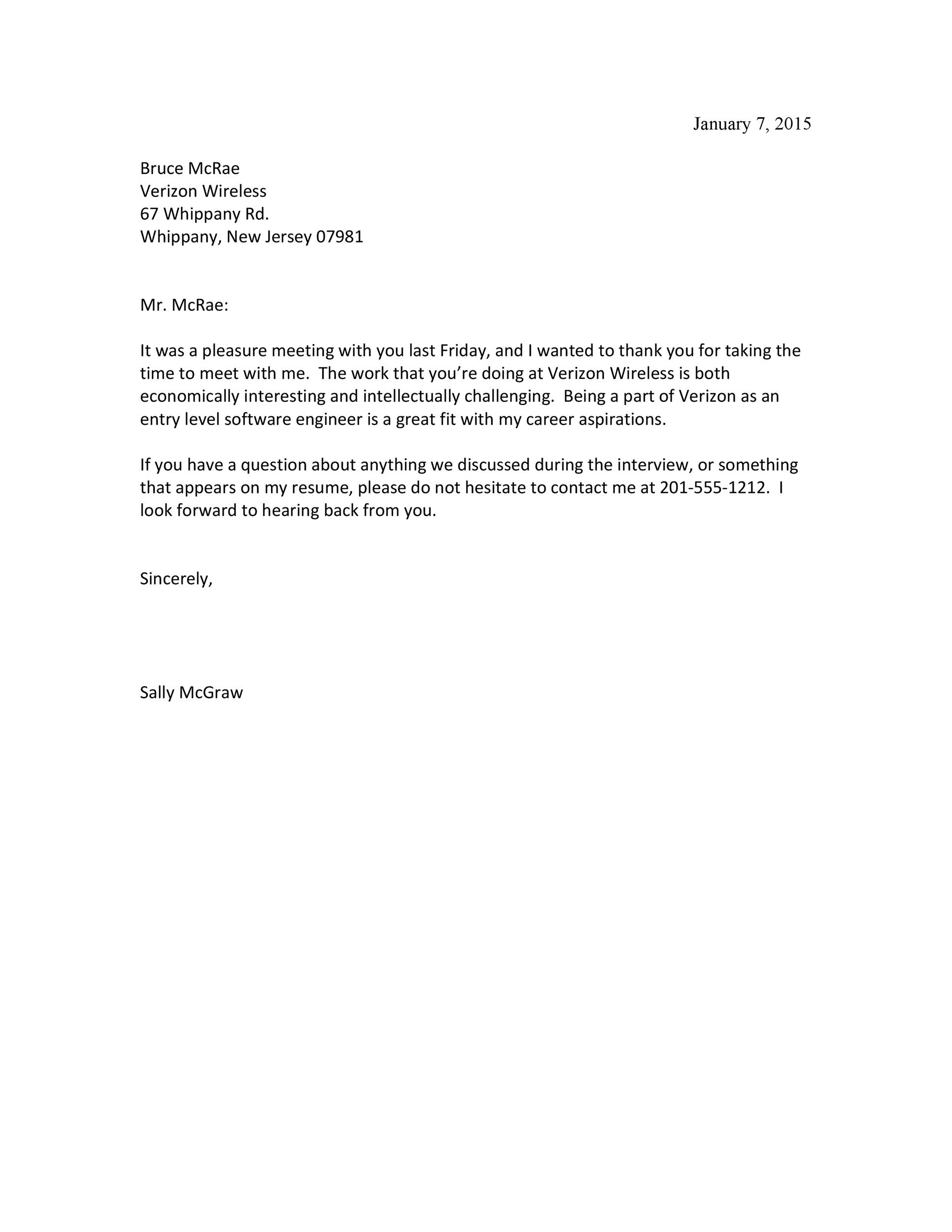 50 Thank You Letter Template RedlineSP