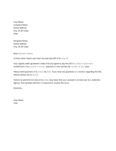 50 Amazing Collection letter Example - RedlineSP
