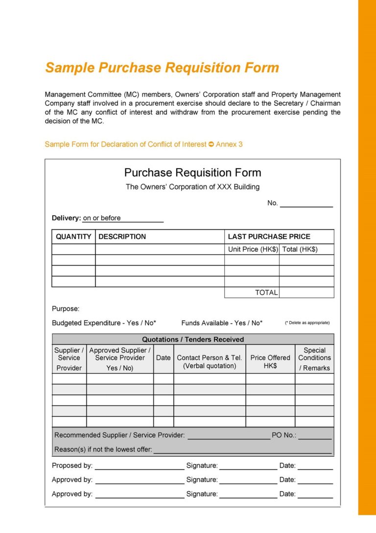 55 Powerful Requisition Form Template - RedlineSP