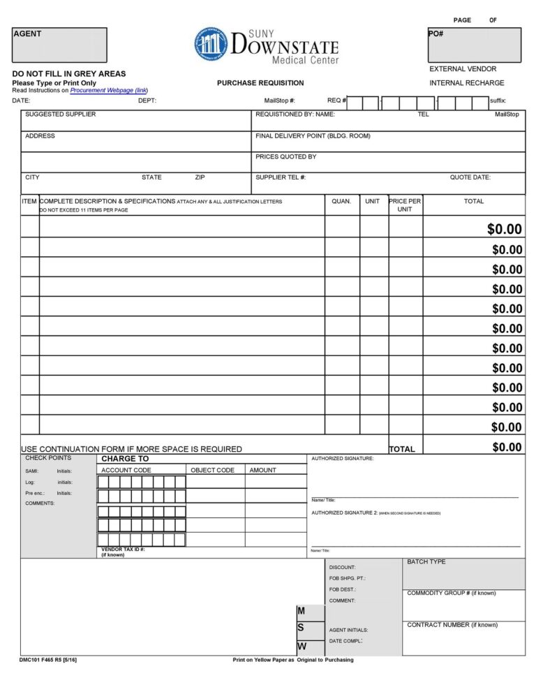55 Powerful Requisition Form Template - RedlineSP