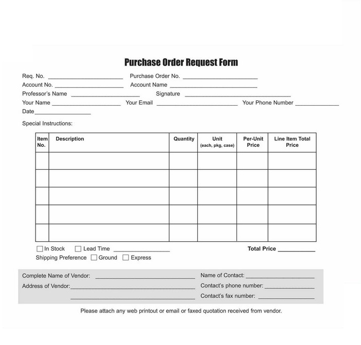 Work Requisition Form Sample