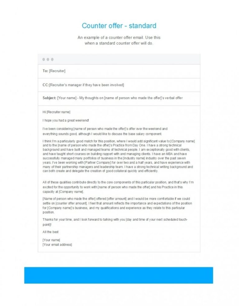 50 Best Salary Negotiation Letter Sample - RedlineSP