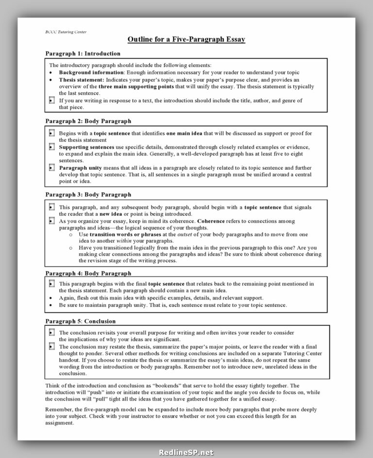 30 Best College Essay Template - RedlineSP
