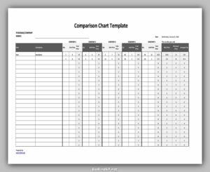 43 Free Comparison Chart Template & Example - RedlineSP