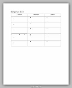 43 Free Comparison Chart Template & Example - RedlineSP