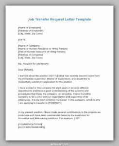 30+ Greatest Job Transfer Letter (Sample & Template) - RedlineSP