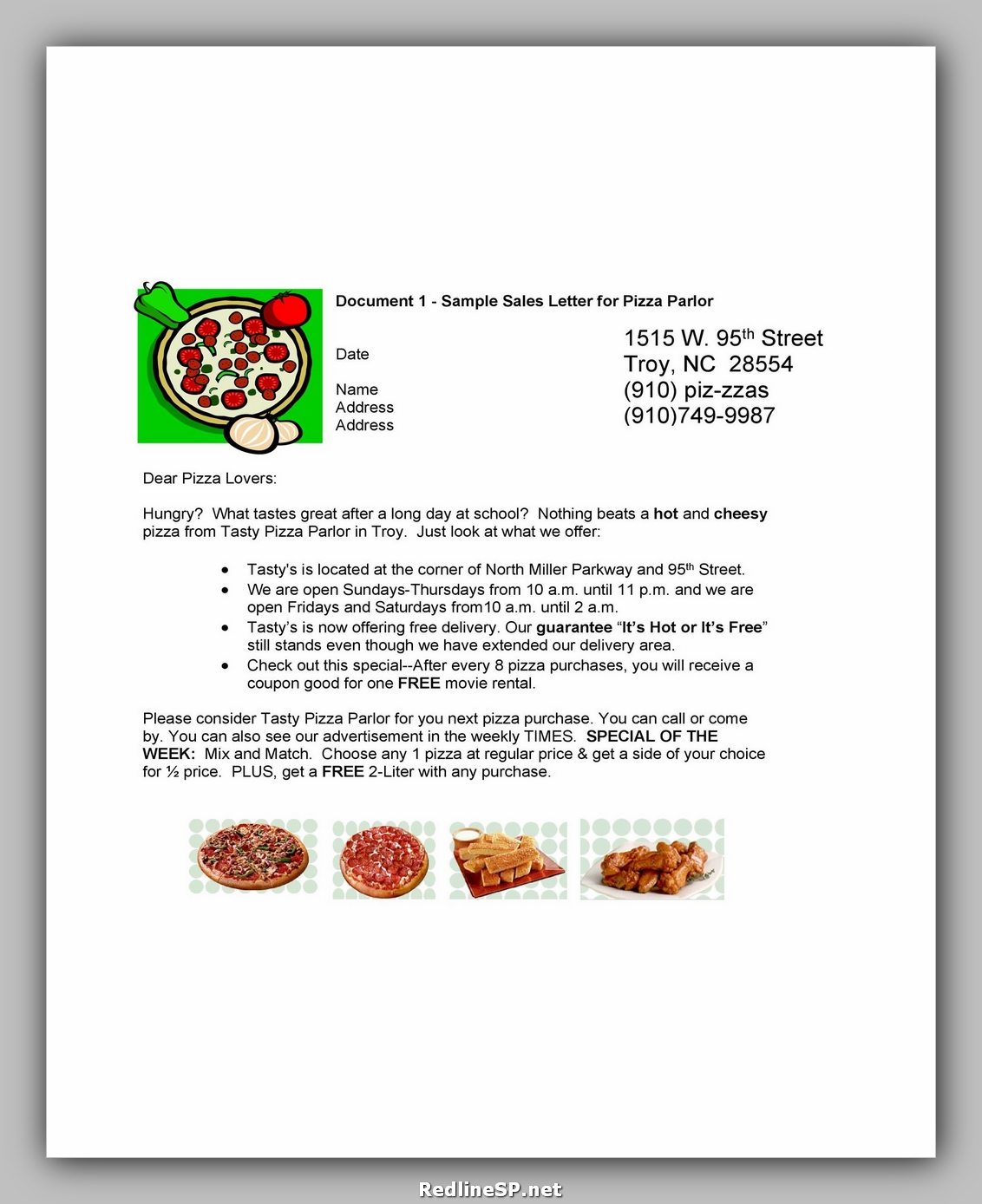 52 Free Sales letter (Sample, Example & Template) - RedlineSP