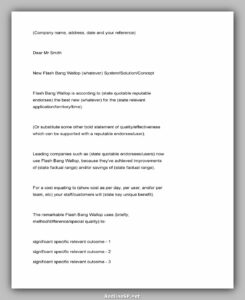 52 Free Sales letter (Sample, Example & Template) - RedlineSP