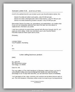 52 Free Sales letter (Sample, Example & Template) - RedlineSP