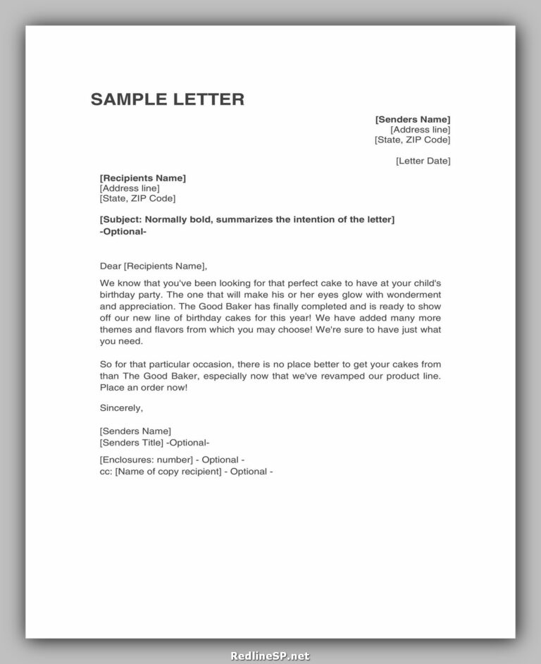 52+ Sales letter (Sample, Example & Template) | RedlineSP