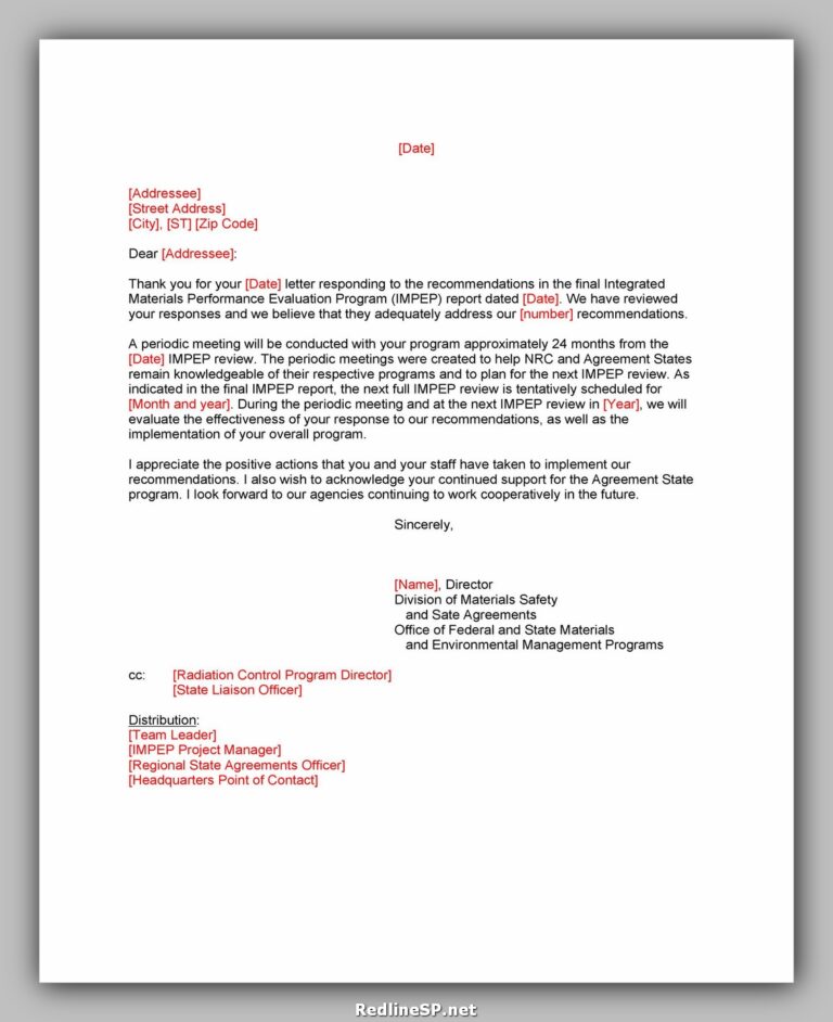 30 Free Sample Acknowledgement Letter - RedlineSP