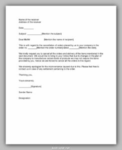47 Powerful Cancellation Letter Sample - RedlineSP