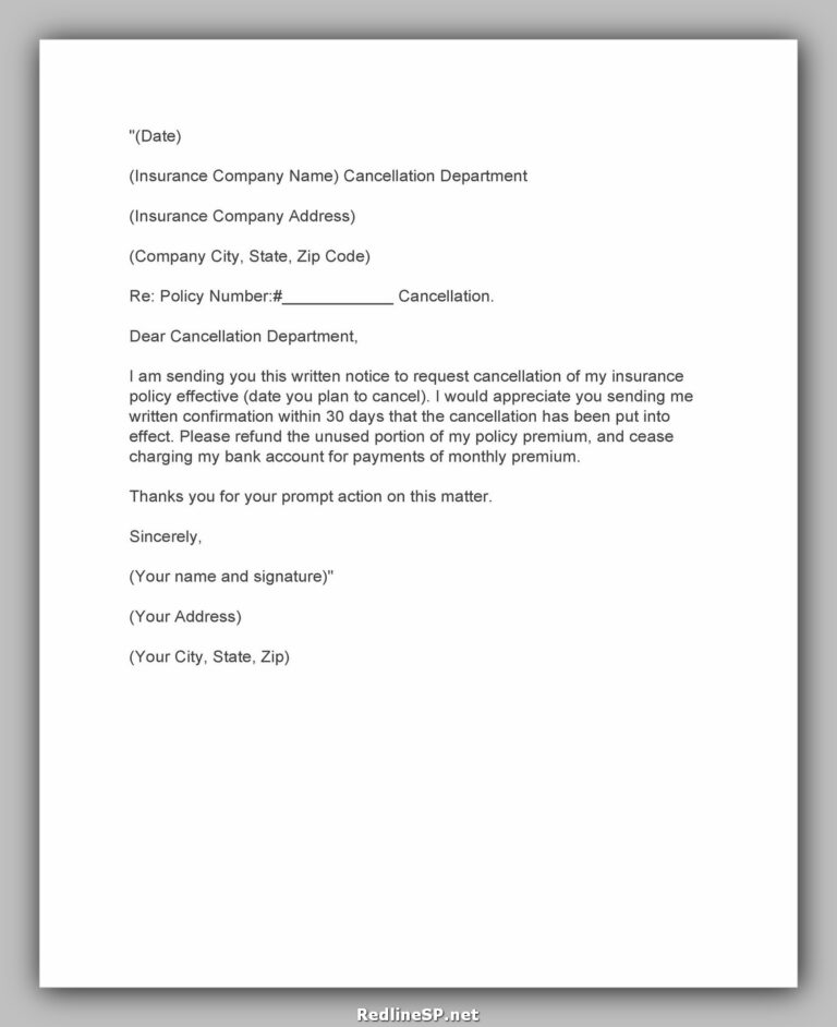 47 Powerful Cancellation Letter Sample - RedlineSP