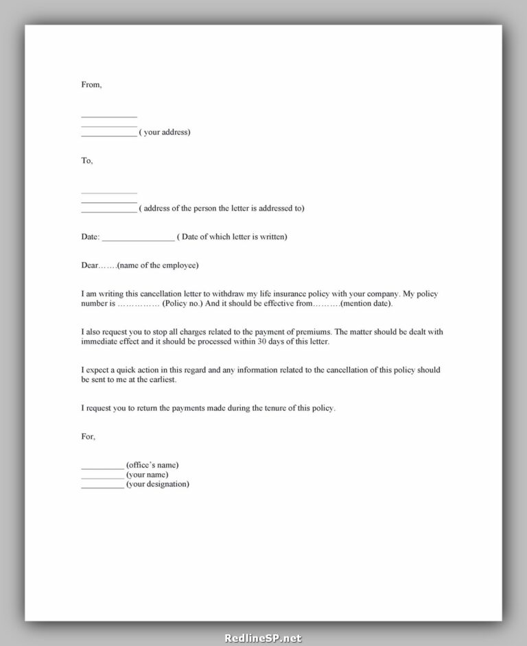 47 Powerful Cancellation Letter Sample - RedlineSP