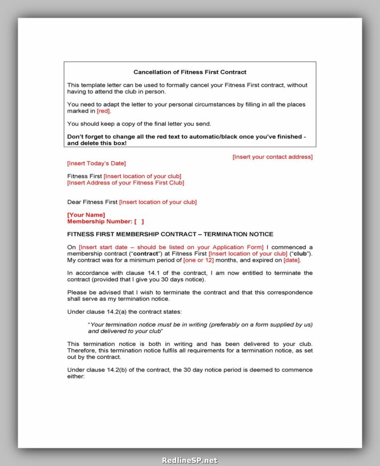 47 Powerful Cancellation Letter Sample - RedlineSP