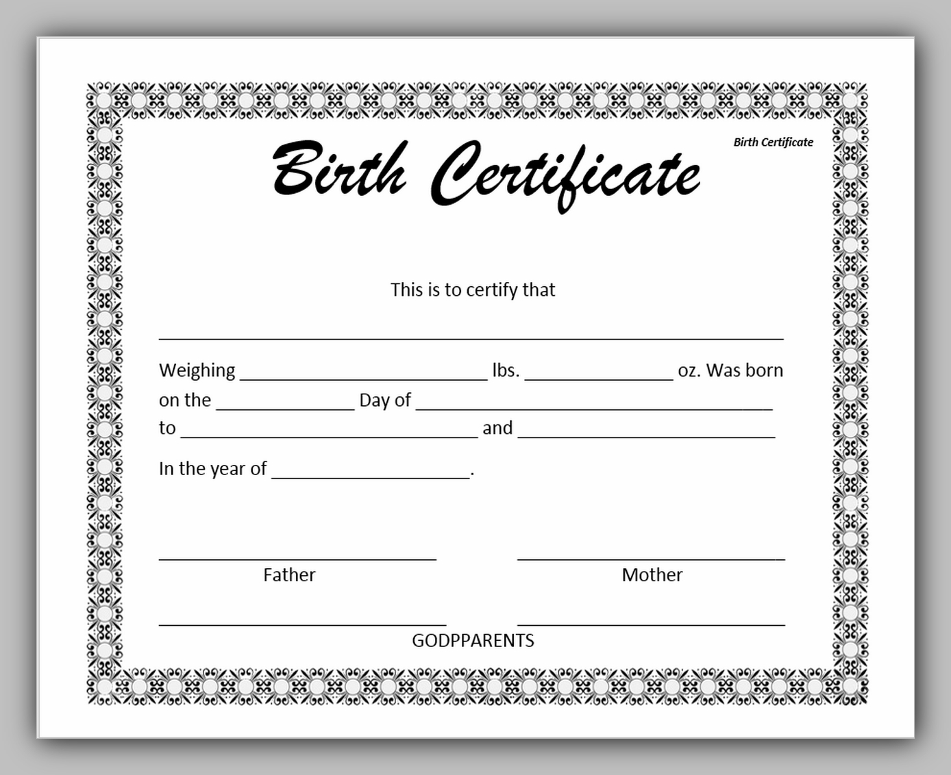 10+ Free birth certificate template - RedlineSP 10+ Free birth certificate template - RedlineSP