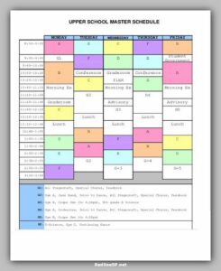 14 Amazing Master Schedule Template - RedlineSP