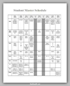 14 Amazing Master Schedule Template - RedlineSP
