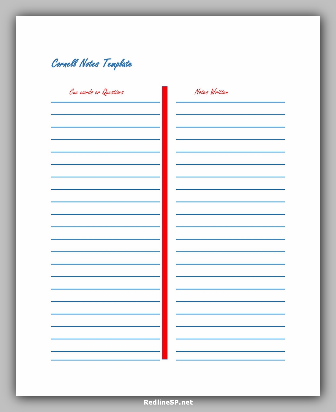 43 Useful Cornell Notes Template - RedlineSP