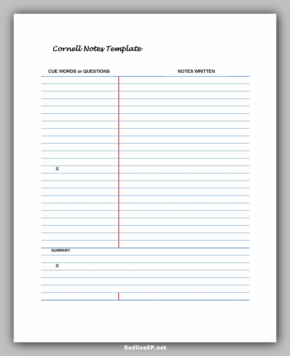 43 Useful Cornell Notes Template - RedlineSP