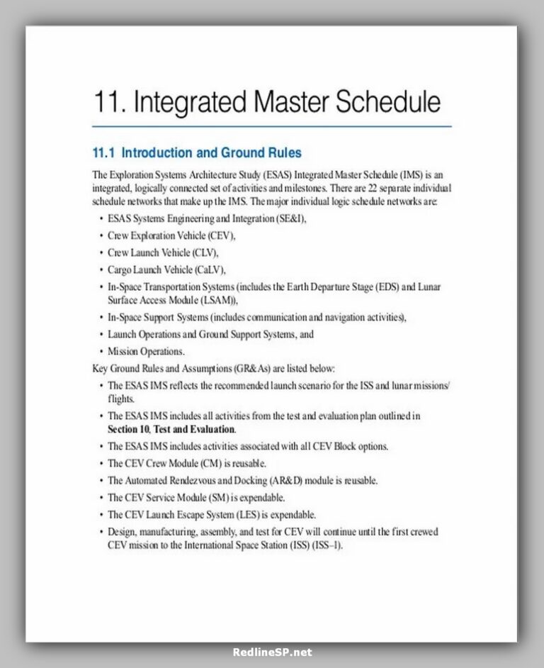 14 Amazing Master Schedule Template - RedlineSP