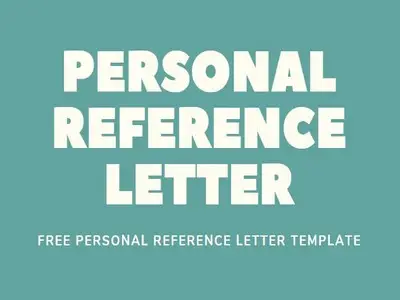 50+ Amazing Personal Reference Letter Template & Example - RedlineSP